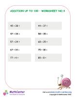 First Grade Worksheets: Two-digit Mental Addition | Math Center