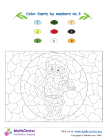 Color By Numbers - Santa No.2 | Coloring Activities | Math Center