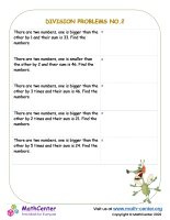 Division Word Problems Worksheets | Math activities