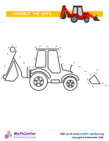 Tractor Dot To Dot To 38 | Coloring Activities | Math Center