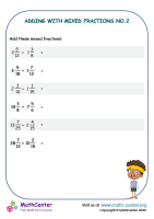 Adding and Subtracting Improper Fractions Fifth Grade Worksheets | Math ...