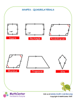 Quadrilaterals and Triangles Third Grade Learning Pages | Math activities