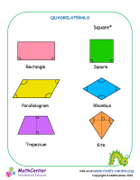 Quadrilaterals and Triangles Third Grade Learning Pages | Math activities