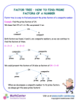 Prime and Composite Numbers Fourth Grade Learning Pages | Math activities