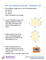 Area and Perimeter Sixth Grade Worksheets | Math activities