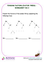 Fourth Grade Worksheets: Factors and Multiples | Math Center