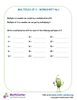 Multiplication Table First Grade | Math activities