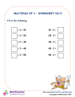 Single-digit Divisors First Grade Worksheets | Math activities