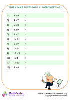 Second Grade Worksheets: Multiplication Table | Math Center