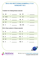 Roman Numbering System Fourth Grade Interactive | Math activities