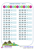 Sumando Decenas Hoja 1 | Hojas de trabajo | Math Center