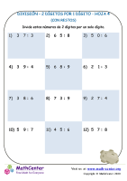 División con Restos Cuarto grado Hojas de trabajo | Actividades de ...