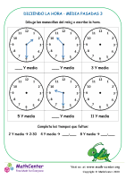 Tiempo Primer Grado | Actividades de matemáticas