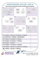 Valor Posicional Quinto Grado | Actividades de matemáticas