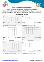 Área y Perímetro Quinto Grado | Actividades de matemáticas