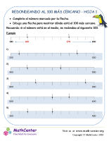 Redondear Centenas Hojas de trabajo | Actividades de matemáticas