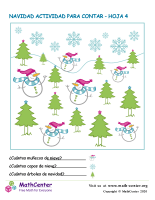 Navidad Actividad Para Contar Hoja 1 | Hojas de trabajo | Math Center
