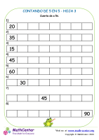 Contando De 5 En 5 Hoja 1 | Hojas de trabajo | Math Center