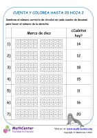 Contar Hasta 20 | Actividades de matemáticas