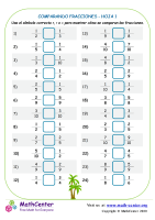 Comparar Fracciones | Actividades de matemáticas
