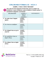 Figuras Geométricas Segundo Grado Hojas de trabajo | Actividades de ...