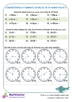 Tiempo Cuarto grado | Actividades de matemáticas