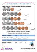 Identificar y contar monedas Hojas de trabajo | Actividades de matemáticas