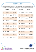 Multiplicación Quinto Grado Hojas de trabajo | Actividades de matemáticas