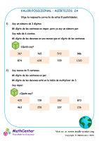 Valor Posicional Segundo Grado | Actividades de matemáticas
