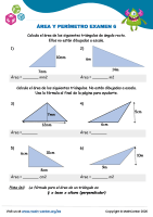 Área y Perímetro Quinto Grado | Actividades de matemáticas