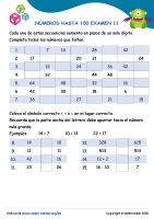 Comparar Números Hasta 100 Tercer Grado Pruebas | Actividades de ...