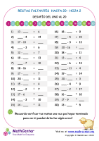 Restas de Dos Cifras Segundo Grado Interactivo | Actividades de matemáticas
