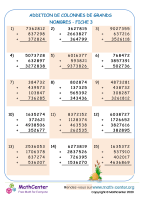 Addition 6eme Fiches de travail | Activités mathématiques