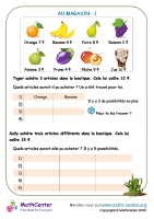 Problèmes d'argent et opérations CP Fiches de travail | Activités ...