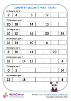 Compter les nombres à deux chiffres CP Fiches de travail | Activités ...