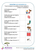 Division 6eme Fiches de travail | Activités mathématiques