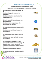 Division 6eme Fiches de travail | Activités mathématiques