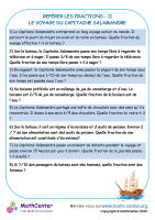Problèmes de fractions | Activités mathématiques