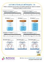 Échelles de lecture CM1 Fiches de travail | Activités mathématiques