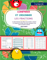 Problèmes de fractions 6eme Cahier de travail | Activités mathématiques
