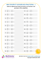 Multiplier et diviser des fractions | Activités mathématiques