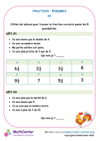 Fractions Jeux | Activités mathématiques