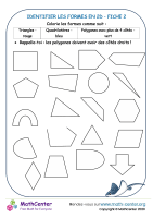 Identifier les formes en 2D CM2 | Activités mathématiques