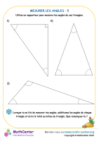 Mesurer les angles Fiches de travail | Activités mathématiques