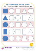 Identifier les formes en 2D Fiches de travail | Activités mathématiques
