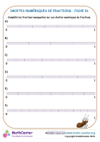 Fractions Fiches de travail | Activités mathématiques