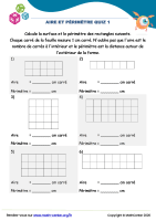 Aire et périmètre | Activités mathématiques
