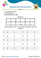 Problèmes de fractions 6eme | Activités mathématiques