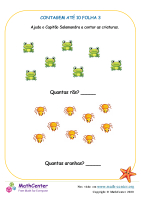 contando ate 10 Pré-Escola 1 Planilhas | Atividades de matemática