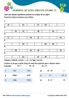 Comparando Números de Dois Dígitos Questionários | Atividades de matemática